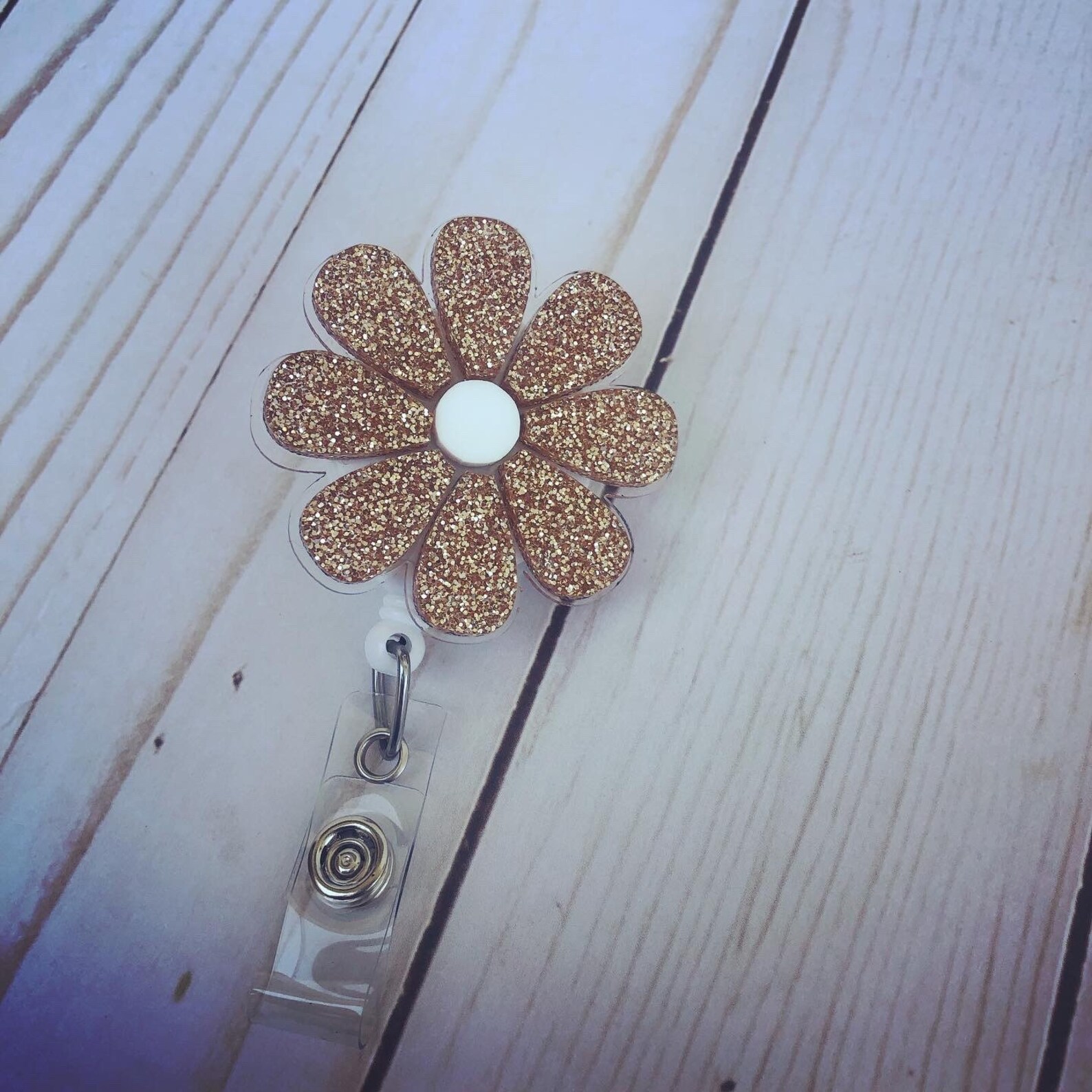 Spring Flower Badge Reel, Daisy Badge Reel, Nurse Badge Reel, Badge ...