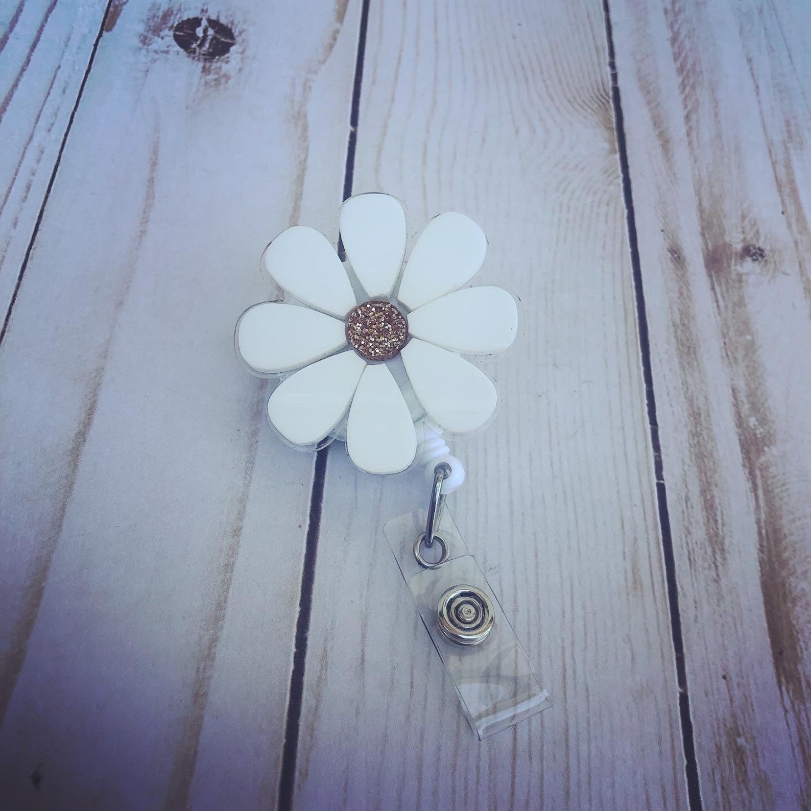 Spring Flower Badge Reel, Daisy Badge Reel, Nurse Badge Reel, Badge ...