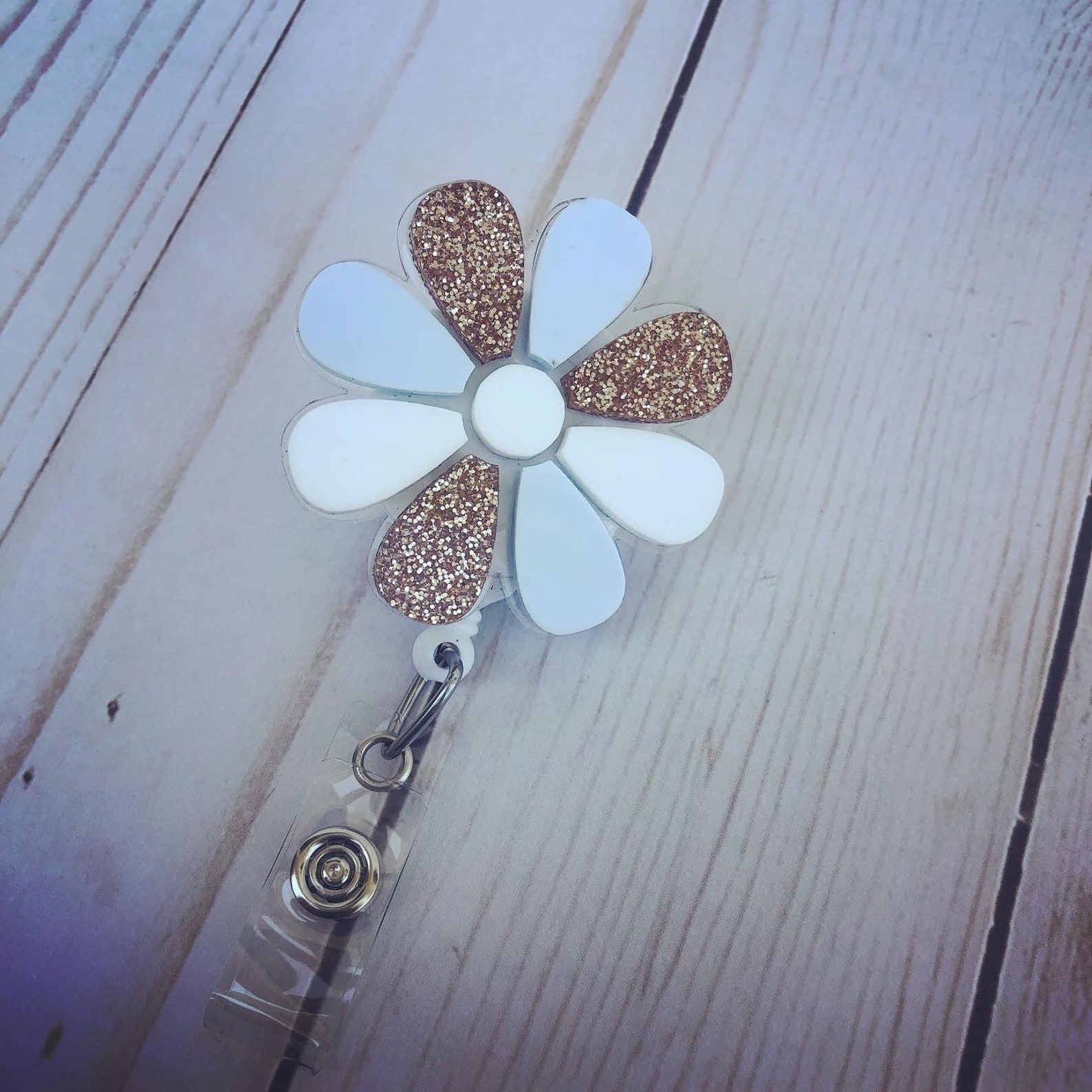 Spring Flower Badge Reel, Daisy Badge Reel, Nurse Badge Reel, Badge ...