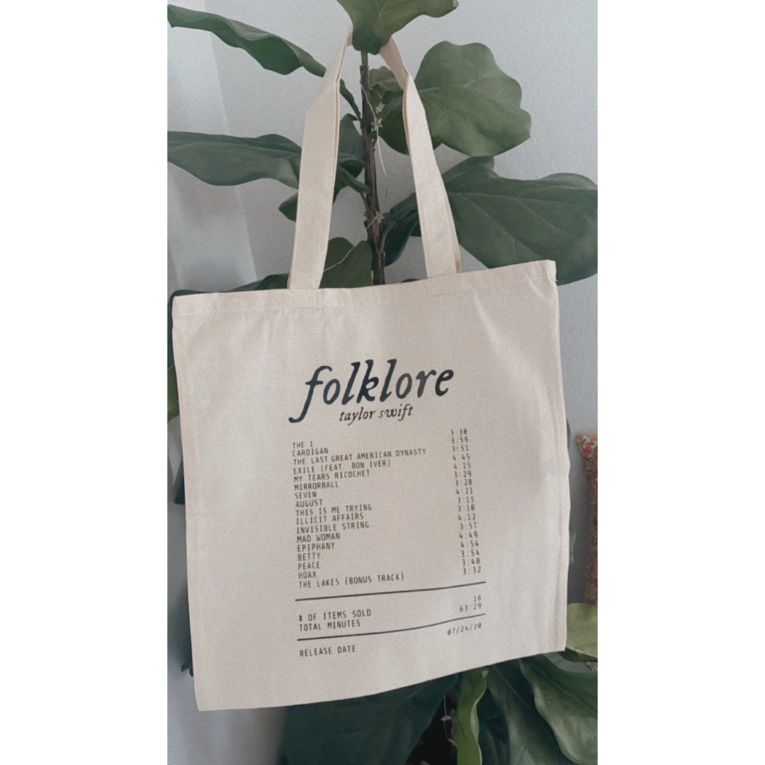 Taylor Swift folklore Tote Bag - Etsy