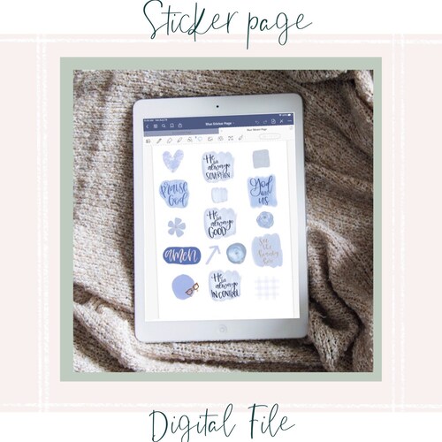 Bible Journaling Stickers Digital Printable Christian Planner - Etsy