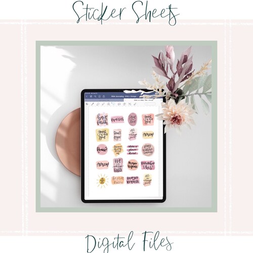 Bible Journaling Stickers Digital Printable Christian Planner - Etsy