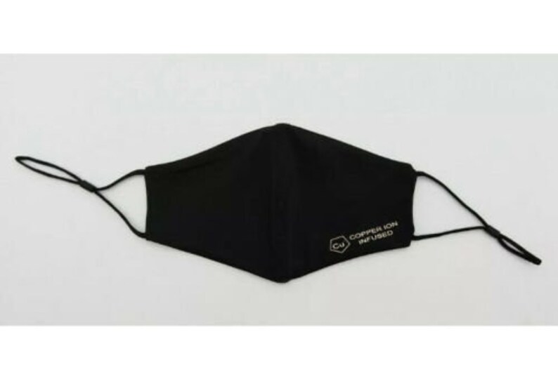 Face Mask Nano Copper Ion Infused Unisex Washable/reusable Black London ...