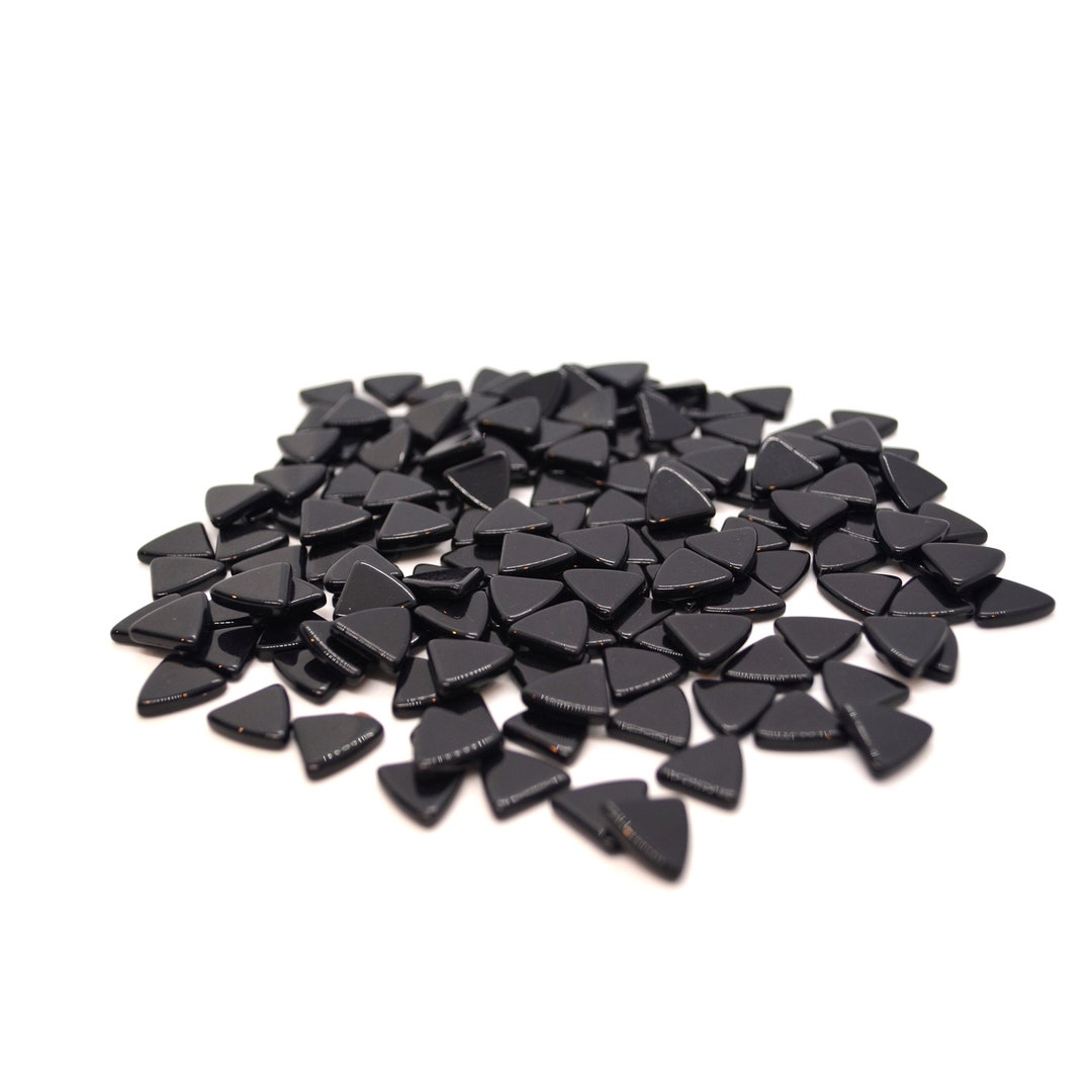 Black Triangle Shape Mosaic Tiles 12x12x3mm, 100g - Etsy