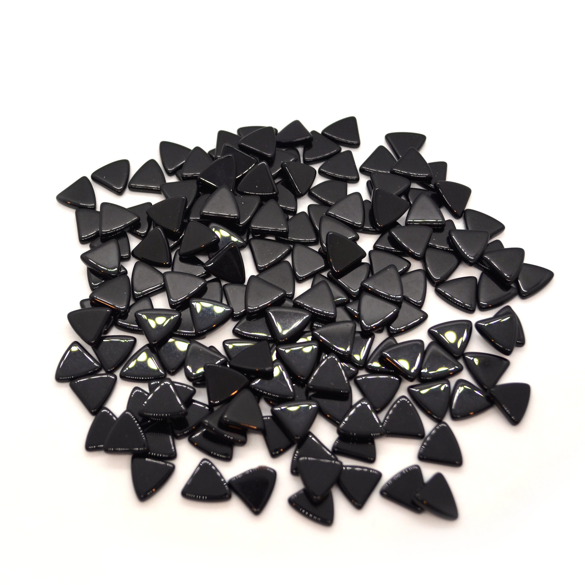 Black Triangle Shape Mosaic Tiles 12x12x3mm, 100g - Etsy