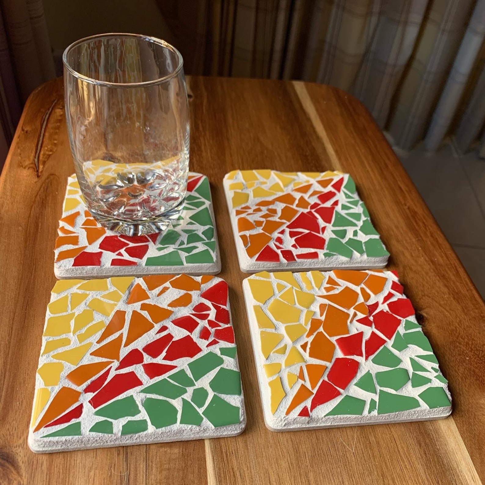 Spring Passion, Handmade Ceramic Mosaic Tiles Coasters - Set of 4 - Etsy