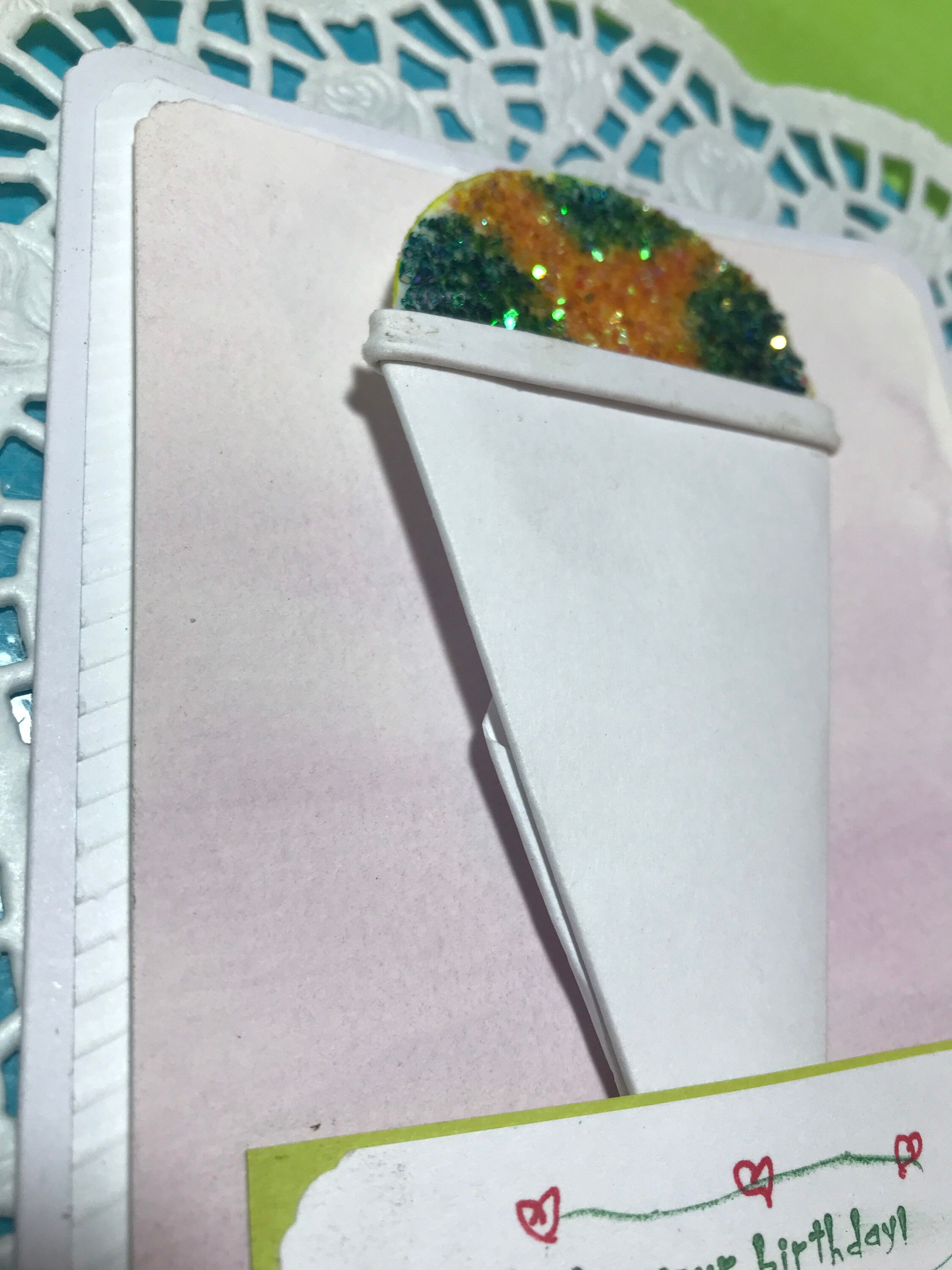 Summer Birthday Snow Cone Card - Etsy