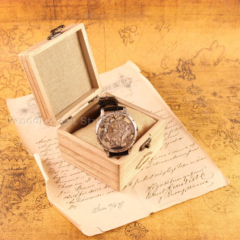 Vintage Longines Skeleton Watch: 1912 Hand-engraved Raven, Swiss ...