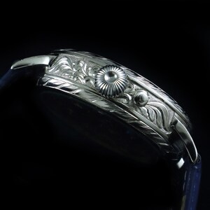 Mens Skeleton Watch, Full Hand Engraved Case & Movement, Vintage ...