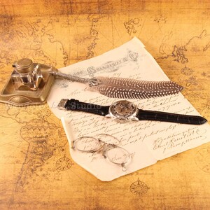 Vintage Longines Skeleton Watch: 1912 Hand-engraved Raven, Swiss ...