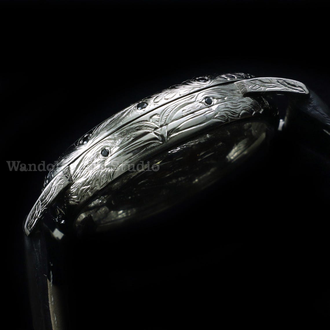 Vintage Longines Skeleton Watch: 1912 Hand-engraved Raven, Swiss ...