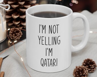 Qatar Gift Qatari Mug Qatar Native Qatar Flag Gift for - Etsy
