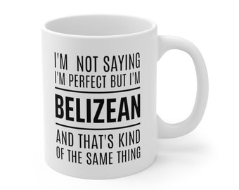 Belize Gift, Belize Mug, Map of Belize, Belizean Cup, Belize Flag ...