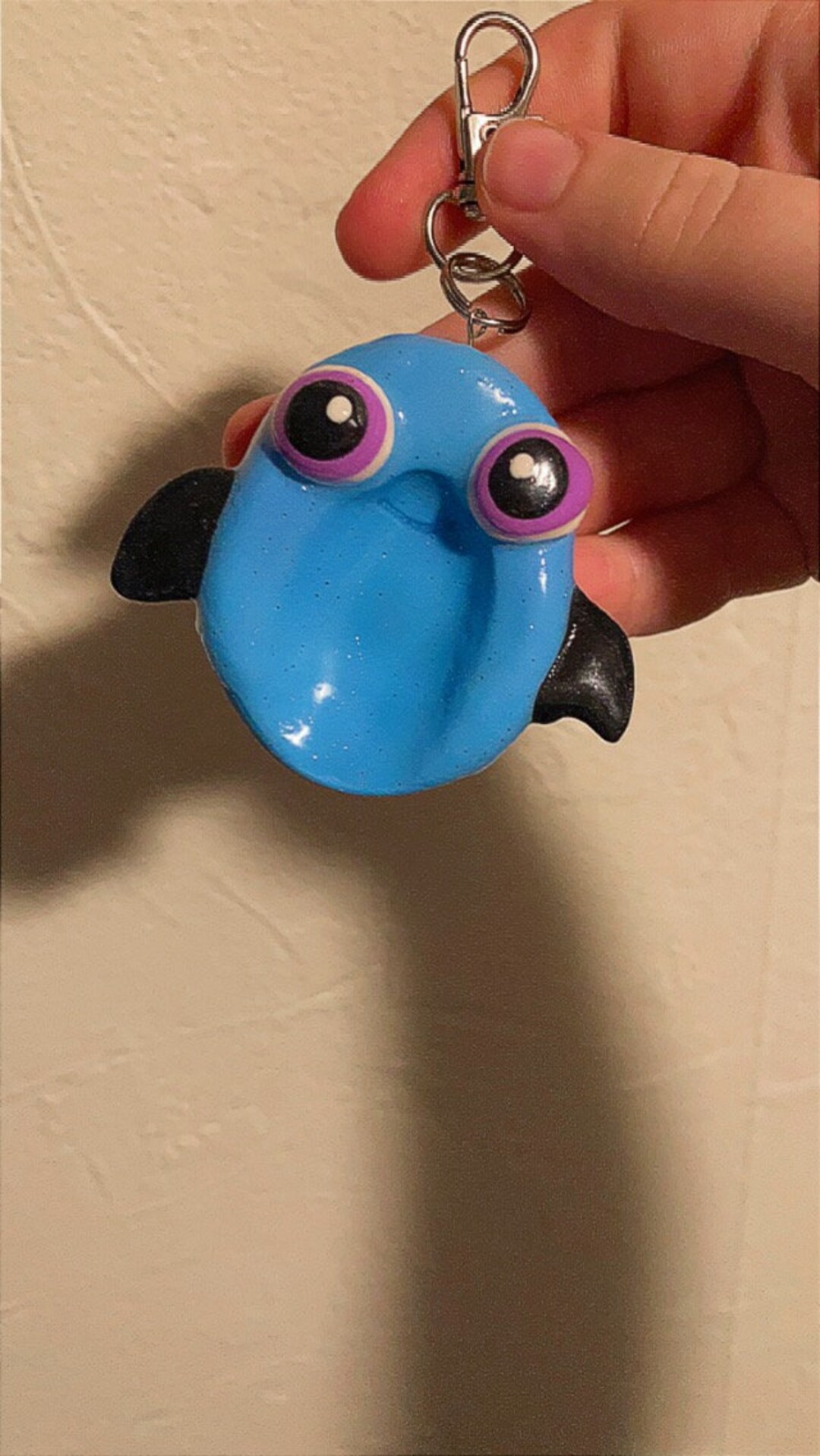 Baby Fish Worry Stone Kawaii Fun Smooth Handmade Worry Stone Keychain ...