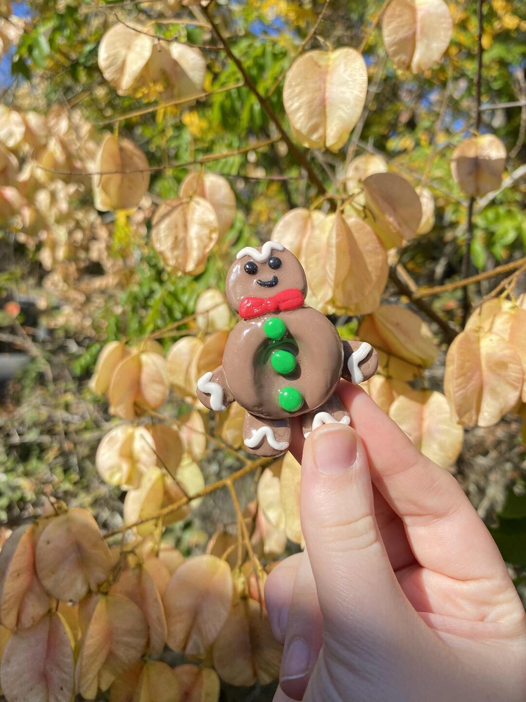 Gingerbread Man Festive Christmas Worry Stone Bumpy Texture RARE Kawaii ...