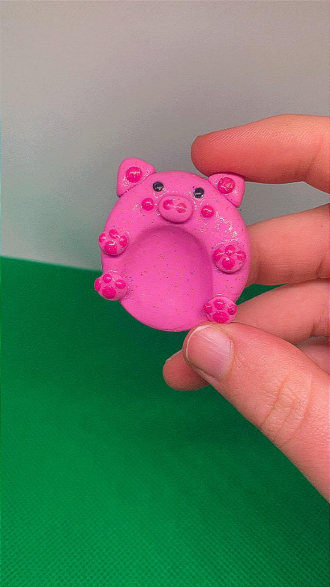 Pig Worry Stone Kawaii Fun Smooth Handmade Worry Stone Animal - Etsy