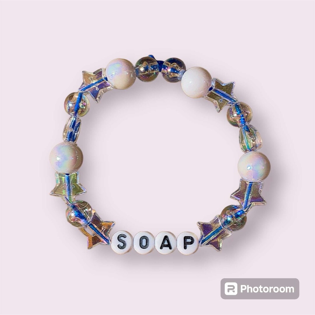 Soap Charmed Beaded Bracelet Handmade Jewelry Melanie - Etsy