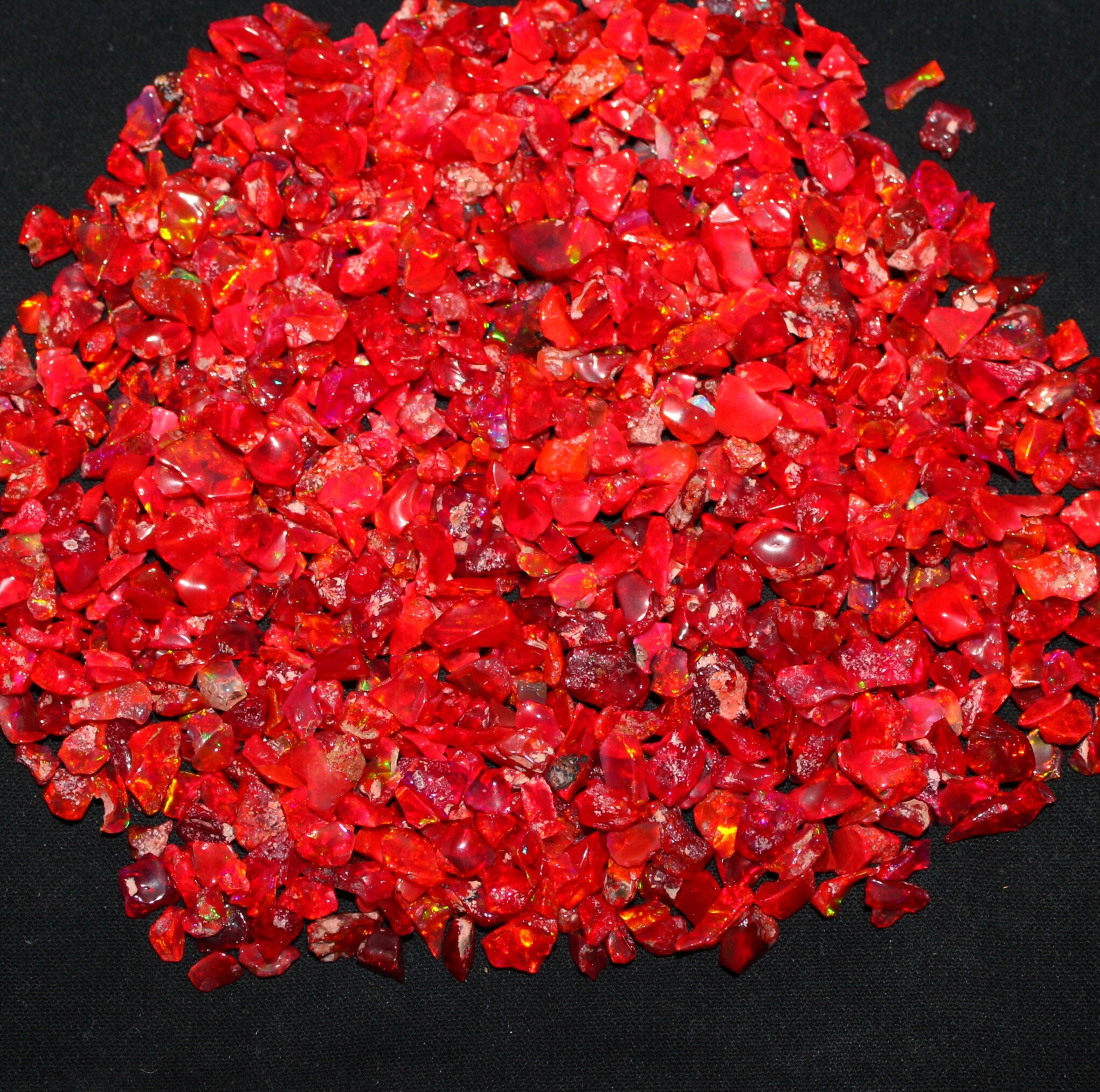 10 Cts 3-8 MM Natural Ethiopian Red Opal Polished Rough - Etsy