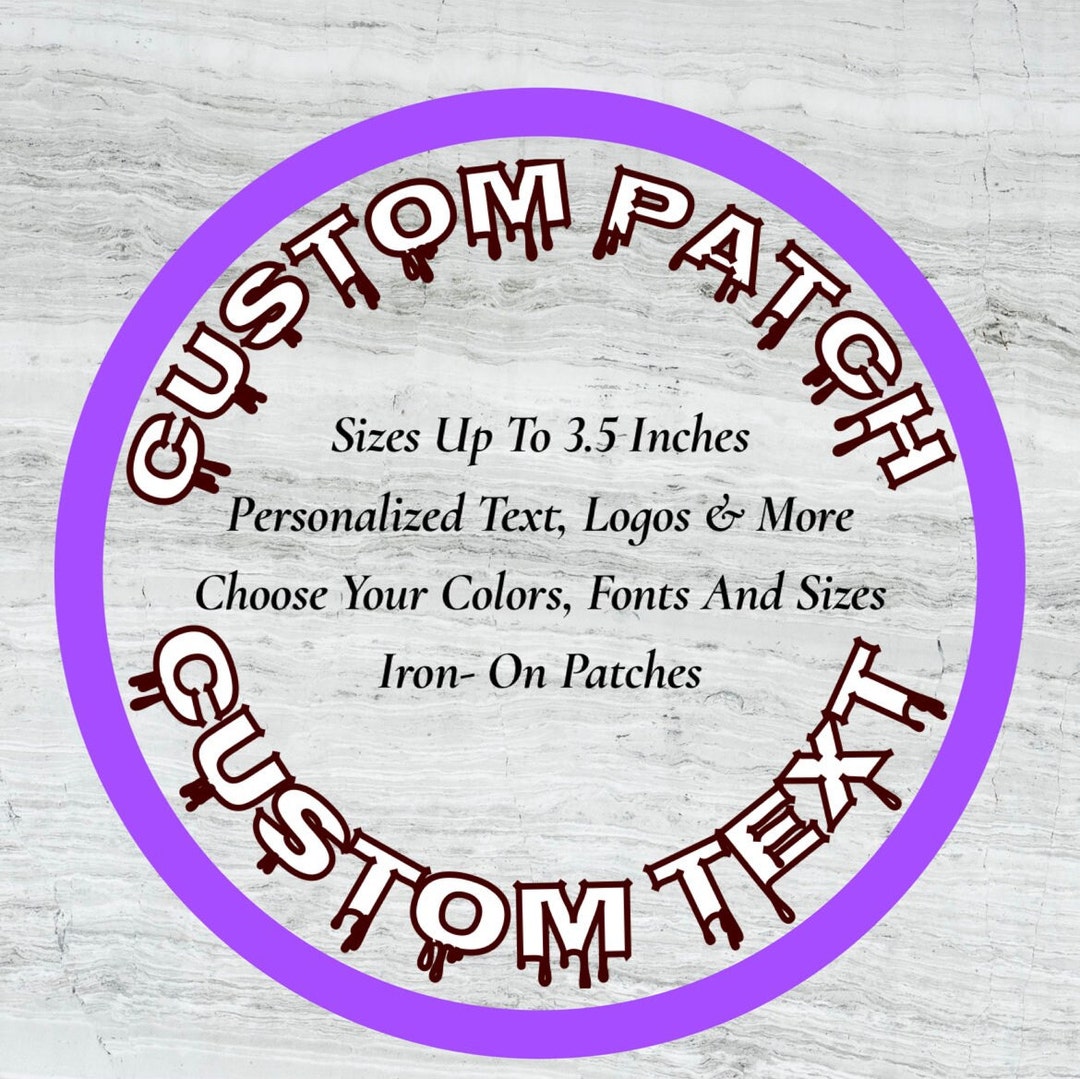Personalized Iron-on Patch - Custom Embroidery Patches, Text, Logos ...