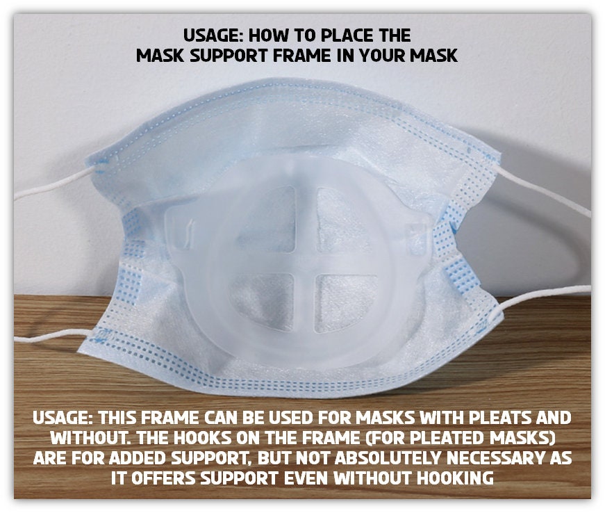 4-pack Face Mask Support Frame, Silicone Face Bracket for Mask ...