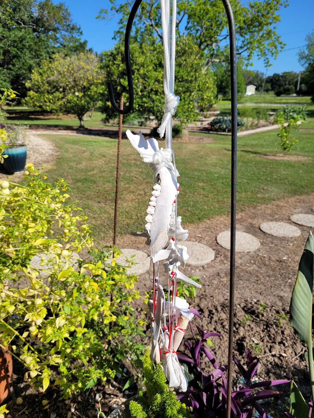31 Inch Real Bone Chimes Bone Windchimes Made of Wild Hog and Alligator ...