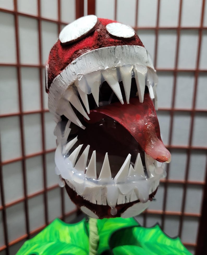 Horror Cartoon Apposable Mario Piranha Plant Cosplay Prop - Etsy
