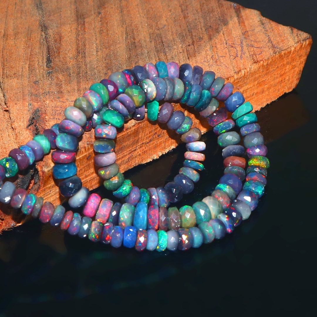 Most Beautiful and Fascinating Opal Necklace , Ethiopian Opal Beads ...