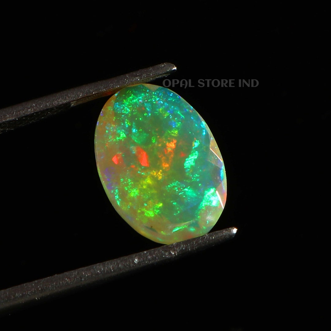11.8x8.6mm 2 Carat Natural Ethiopian Opal , Loose Gemstone , Welo Fire ...
