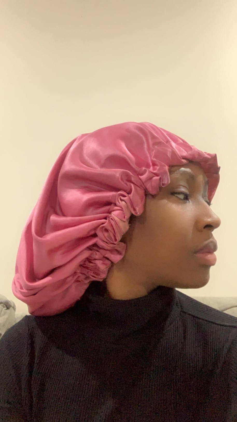 Extra Large Blue Satin Bonnet for Hair Protection, Braids, Weave - Etsy