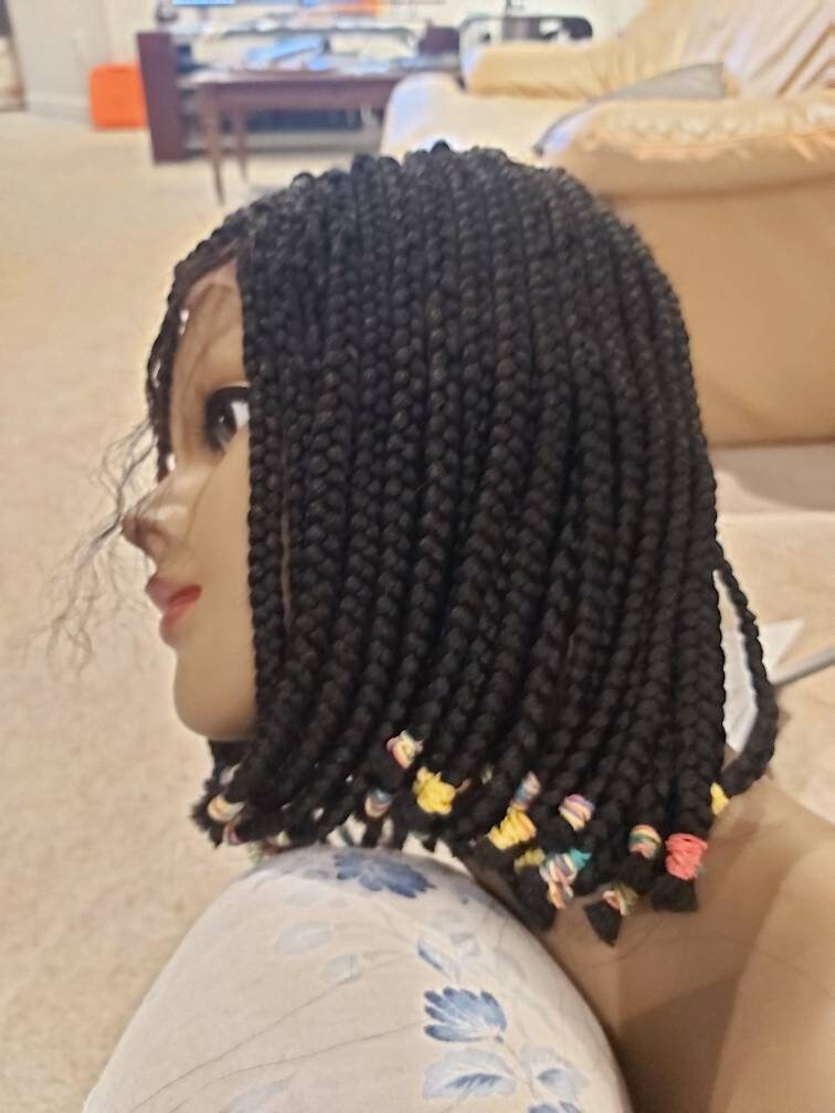 Short Bob Box Braid Wig With Accessories - Etsy Canada