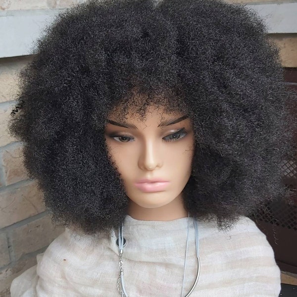 Braided Wig With Afro - Etsy