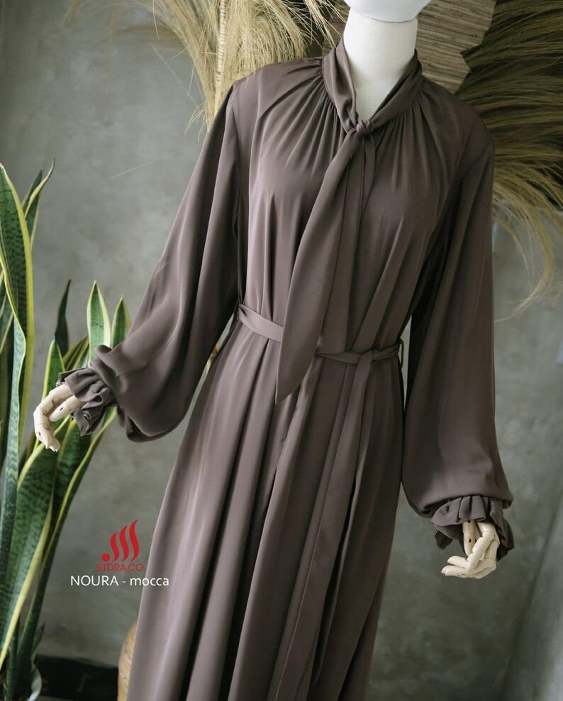 Mocca Noura Transformer Khimar Set Abaya Eid Series Half Niqab - Etsy