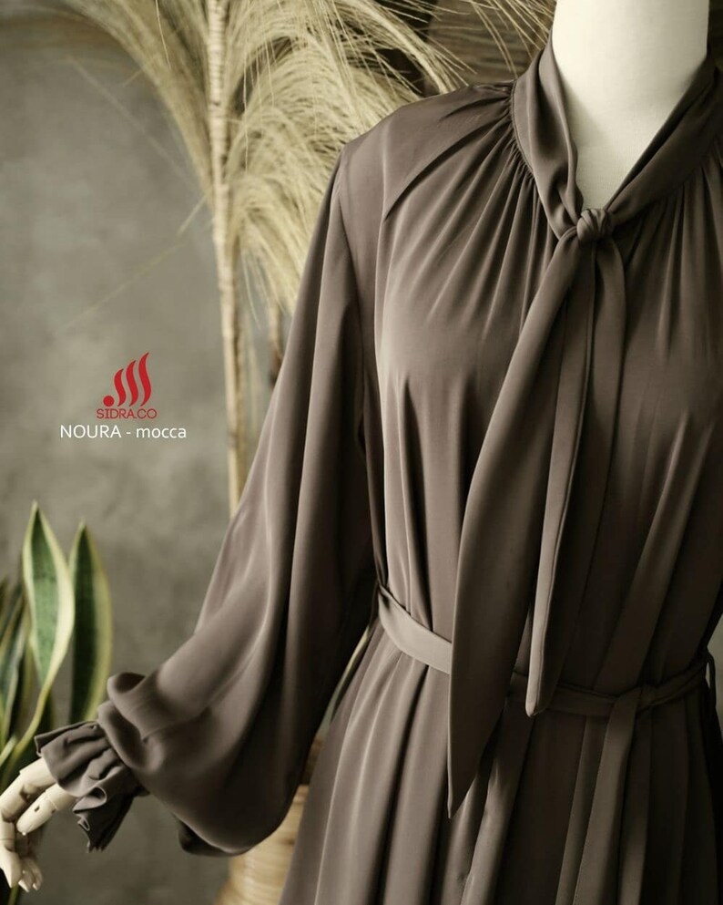 Mocca Noura Transformer Khimar Set Abaya Eid Series Half Niqab - Etsy