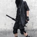 DARK Black Hooded Wizard Vest Coat Men 2021autumn Summer Sleeveless ...