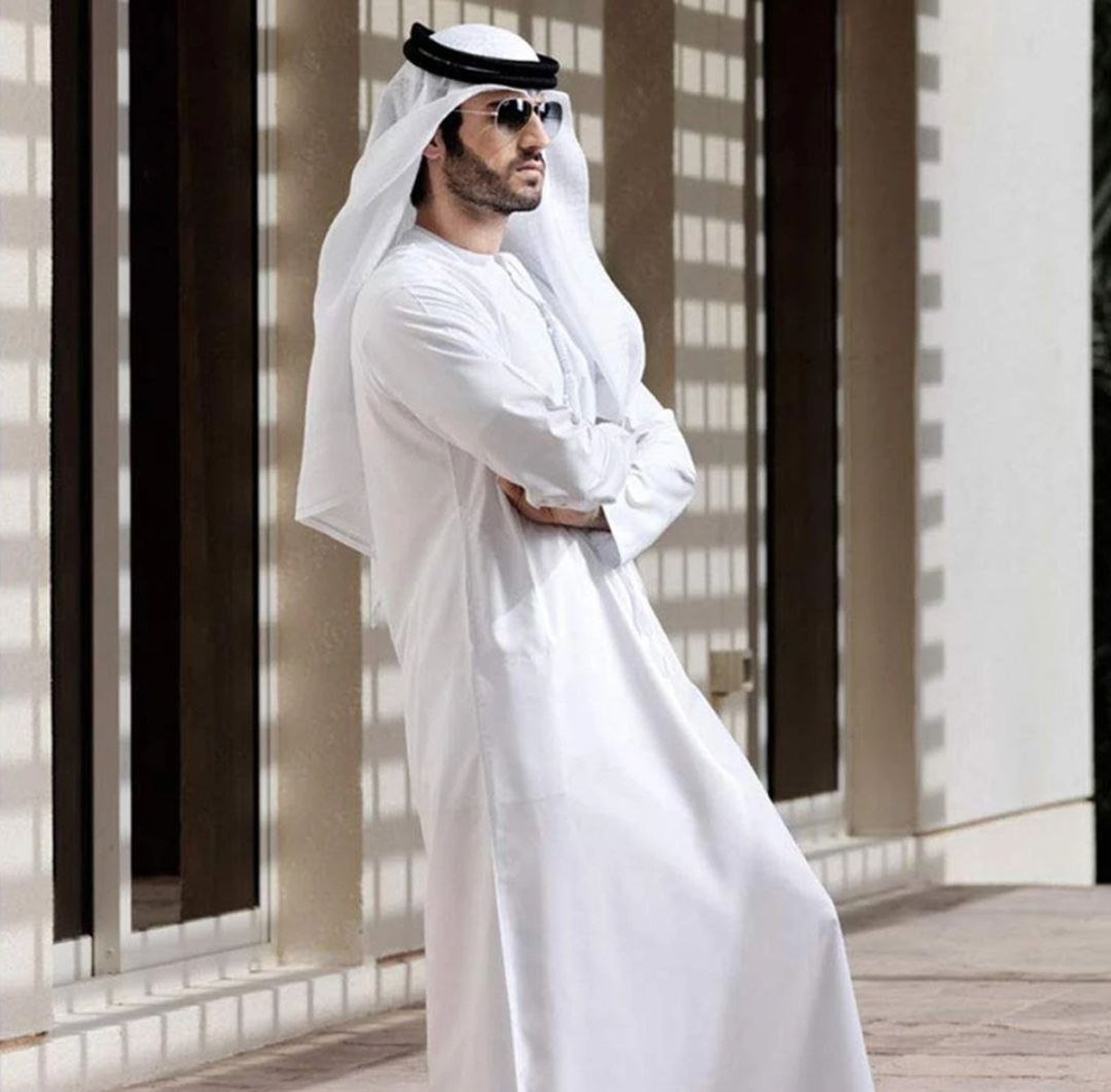 Arab Kafiya Keffiyeh Arabic Muslim Head Scarf for men with | Etsy