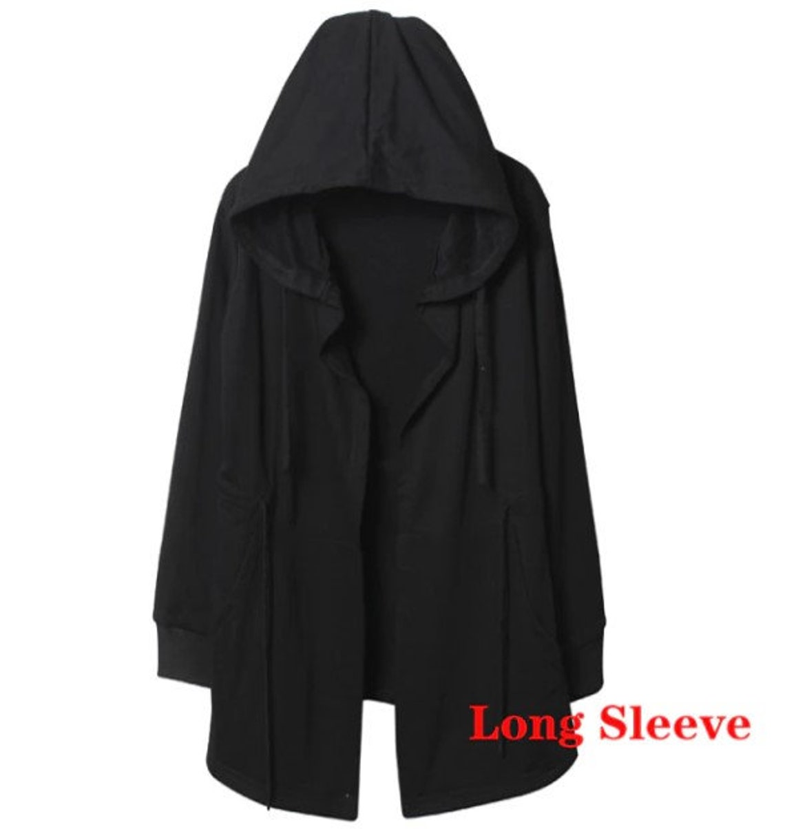 DARK Black Hooded Wizard Vest Coat Men 2021autumn Summer - Etsy