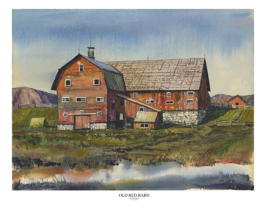 OLD RED BARN - Etsy