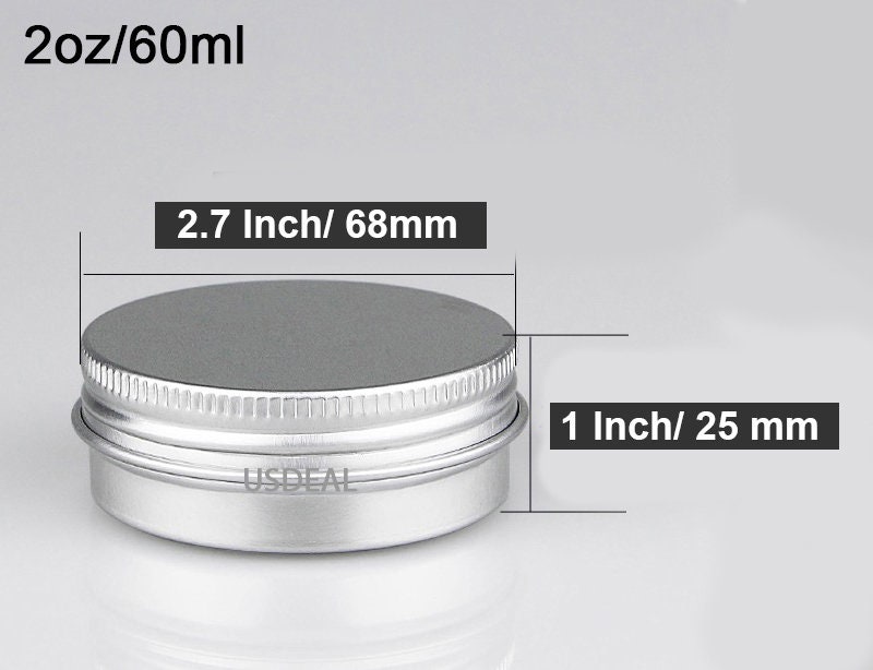 Aluminum Tin Pocket Sized Screw Top Metal Tin Container With Lid ...