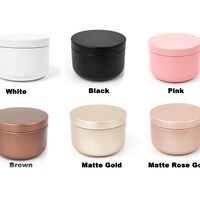 Steel Tins Enamel-coated Hand-painted Red, Green or Blue / Handmade ...