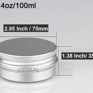 Aluminum Tin Pocket Sized Screw Top Metal Tin Container With Lid ...