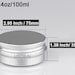 Aluminum Tin Pocket Sized Screw Top Metal Tin Container With Lid ...