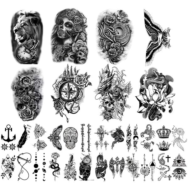 Chest Tattoo - Etsy
