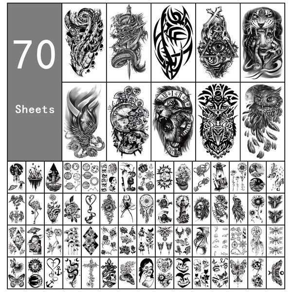 Realistic Temporary Tattoos - Etsy