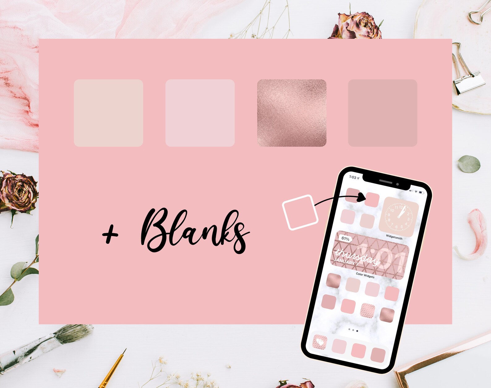 130 Pink ios 14 App Icons Valentines Day Aesthetic | Etsy