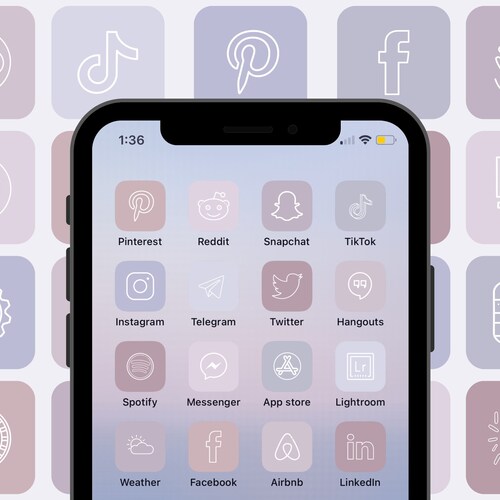Pastel Aesthetic Ios14 App Icons Pack I Ios 14 App Covers - Etsy Canada