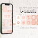 Juicy Peach Ios App Icon Pack - Soft Aesthetic Icons & Photo Widgets ...