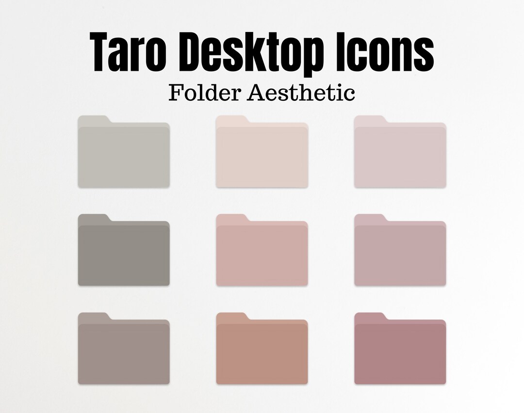 Taro Desktop Folder Icons for Mac & Windows | Cove the Design ...