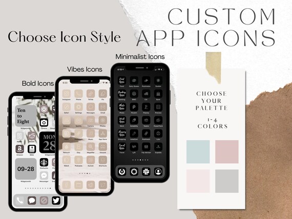 Custom App Icon Pack - Etsy