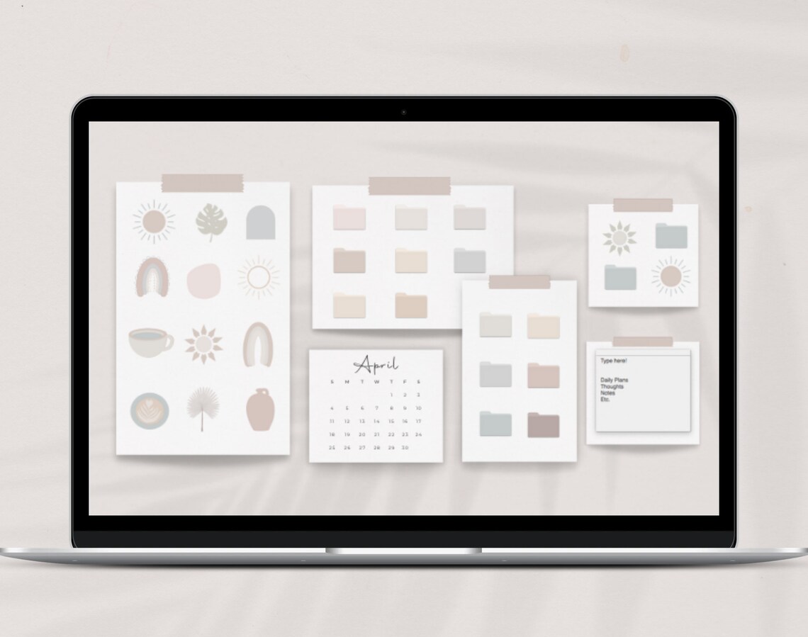 Desktop Organizer Set Desktop Folder Icons for Mac and - Etsy