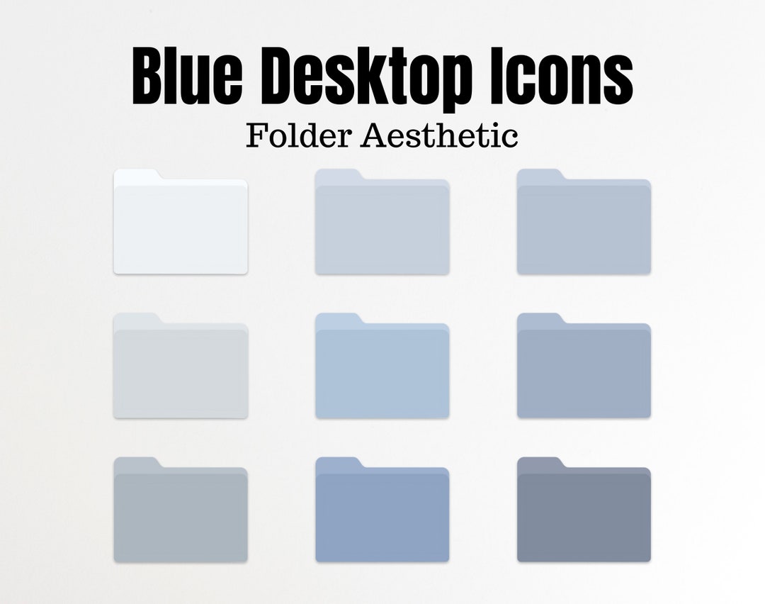 Blue Desktop Folder Icons for Mac & Windows | Cove the Design ...